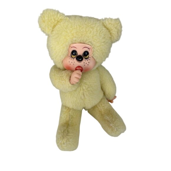 Nod Togs | Toys | Vintage Monchichi Thumb Sucker Rubber Faced Bear ...
